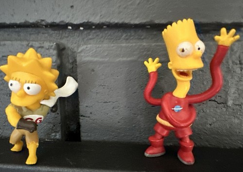 2 The Simpsons 20th Anniversary 2006 Bart-Stretch Dude & Lisa-Clobber ...