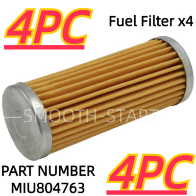 4X Fuel Filter MIU804763 for John Deere 1023E 1025R 1026R Tractor&2243 ...