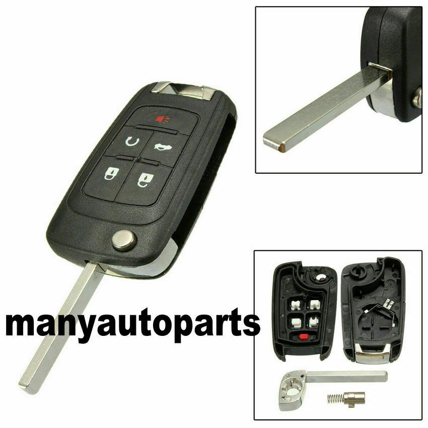 Flip Key Shell fit for CHEVROLET Remote Key Case Fob Replacement 5 ...