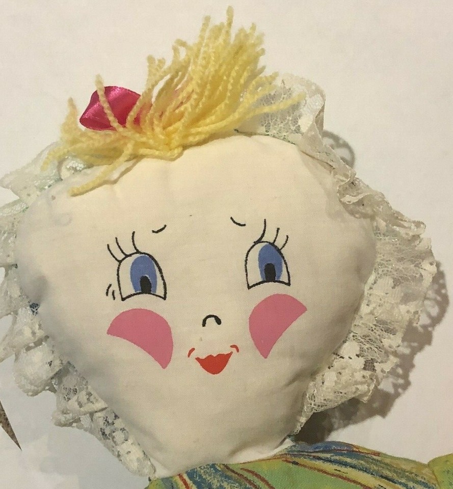 Reversible Doll Topsy Turvy Black and White 17" Ethnic Folk Art Afro ...