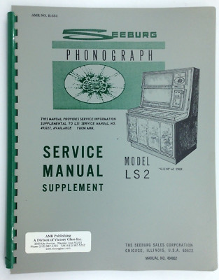 Seeburg Phonograph Service Manual Supplement Model LS2 | eBay