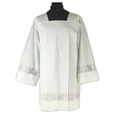 SURPLICE COTTA Lace Catholic Square Neck | eBay
