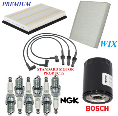 Tune Up Kit Filters Wire Spark Plugs For DODGE RAM 1500 V6; 3.7L 2009 ...