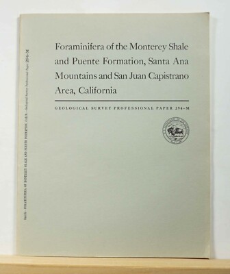 Foraminifera of Monterey Shale Formation California 1939 Fossils ...