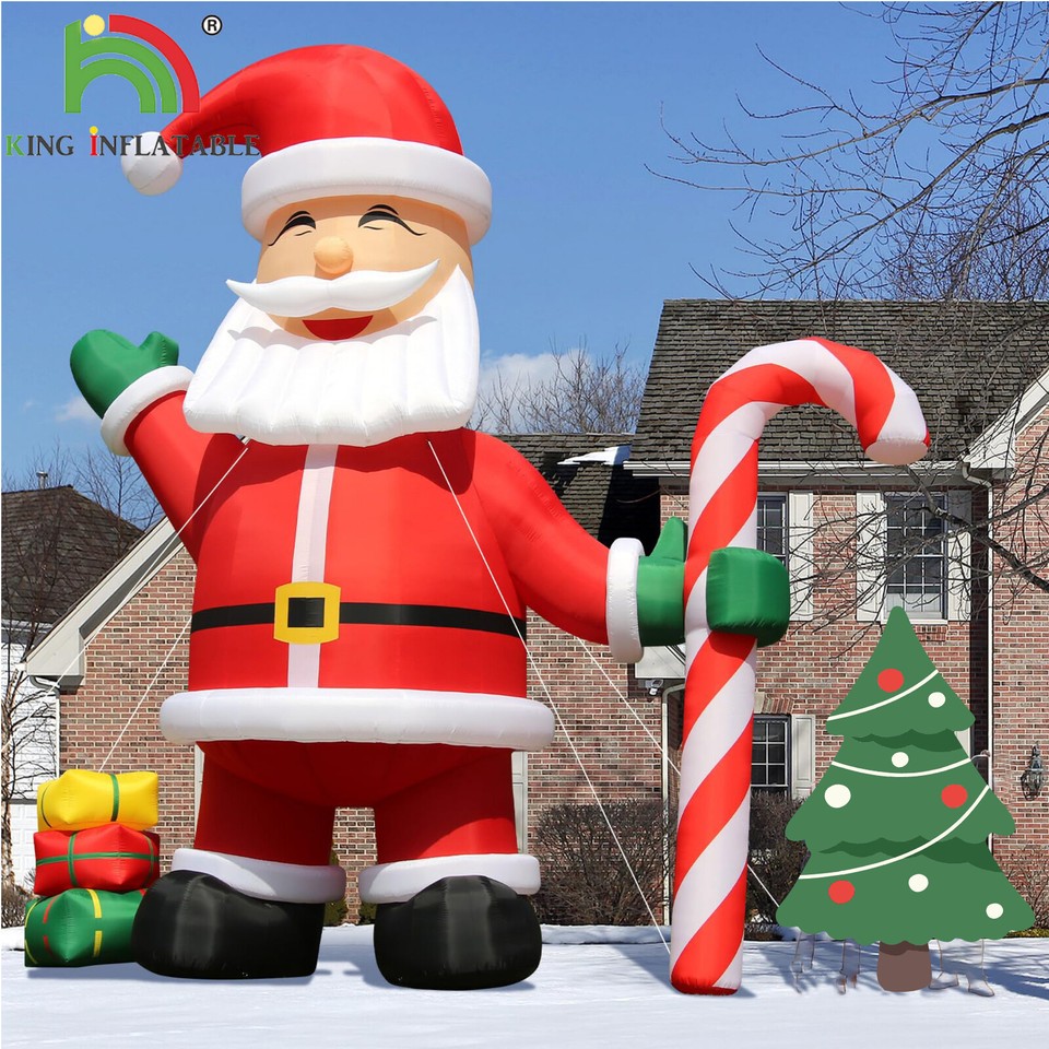 20FT 26FT 33FT Giant Inflatable Santa Claus Fit Outdoor Christmas ...