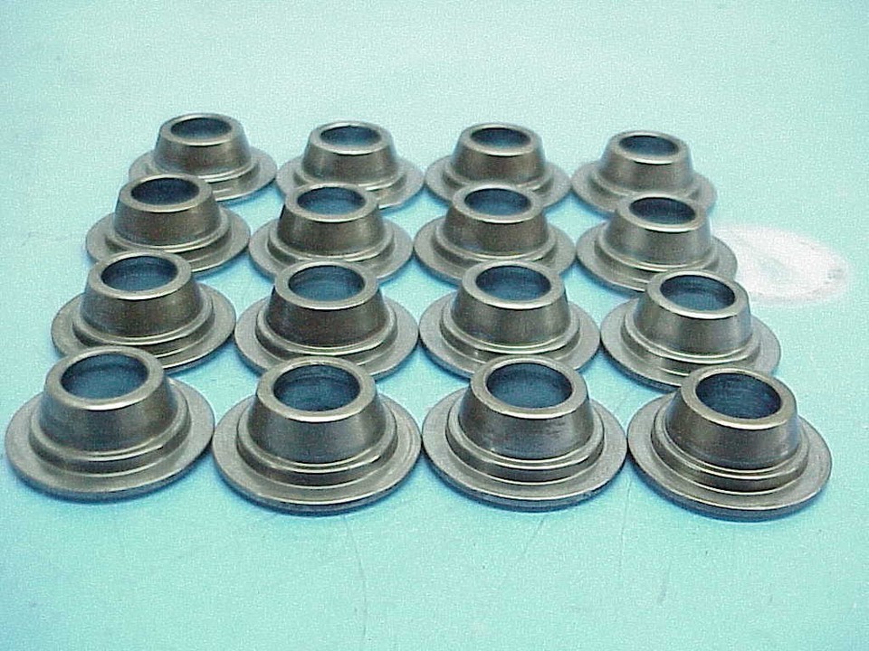 16 Steel 10 Degree Valve Spring Retainers 1.140"-.865" NASCAR Manley ...