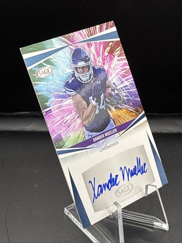 2025 Sage Football Low Series Xander Mueller Auto A-XM Card RC | eBay
