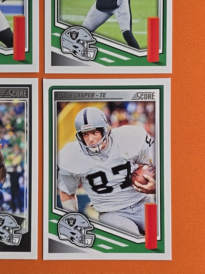 ⚫️⚪️⚫️ 2025 SCORE LAS VEGAS RAIDERS COMPLETE BASE TEAM SET (11 CARD LOT ...