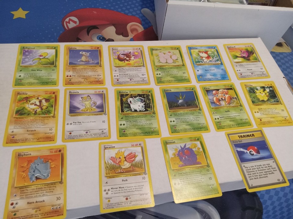 1999 Pokemon Jungle Complete Set Non Holo Common (16) Card Lot 49-64 ...