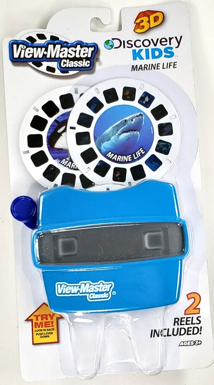 View-Master CLASSIC 3D Discovery Kids MARINE LIFE With 2 Reels, Blue | eBay
