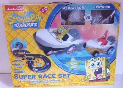 Spongebob Squarepants Super Race Set Slot Cars Spongebob & Patrick ...