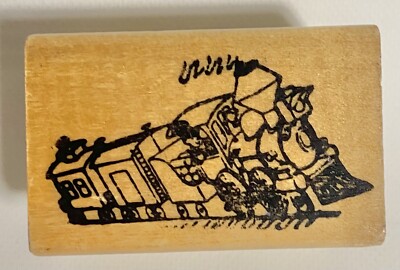 Little Train Rubber Stamp Locomotive Railway | eBay
