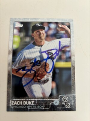 Zach Duke 2015 Signed Topps White Sox Twins Reds Cardinals | eBay