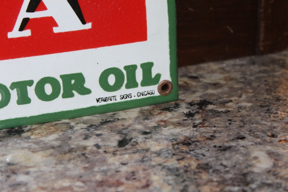 RARE SINCLAIR PENNSYLVANIA GAS SERVICE STATION DEALER PORCELAIN METAL ...