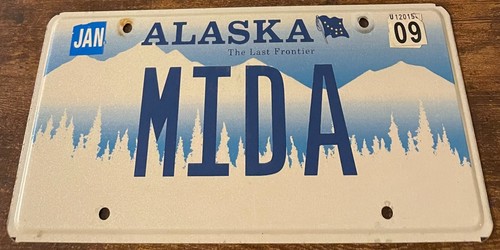 MIDA Vanity License Plate Alaska Military Installation Development ...