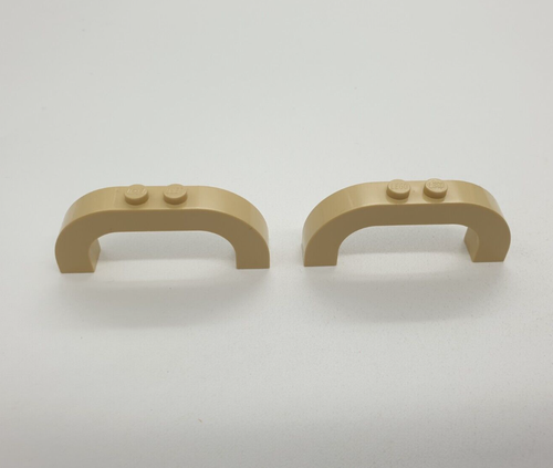 LEGO 2 x Bogenstein Gebogen beige tan Brick Arch 1x6x2 Torbogen 6183 ...