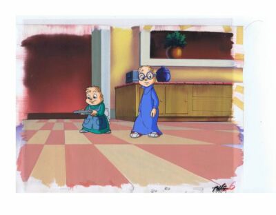 ALVIN AND THE CHIPMUNKS Prod Cel 1995 KEYMASTER "POP GUN BOYS" #38 | eBay