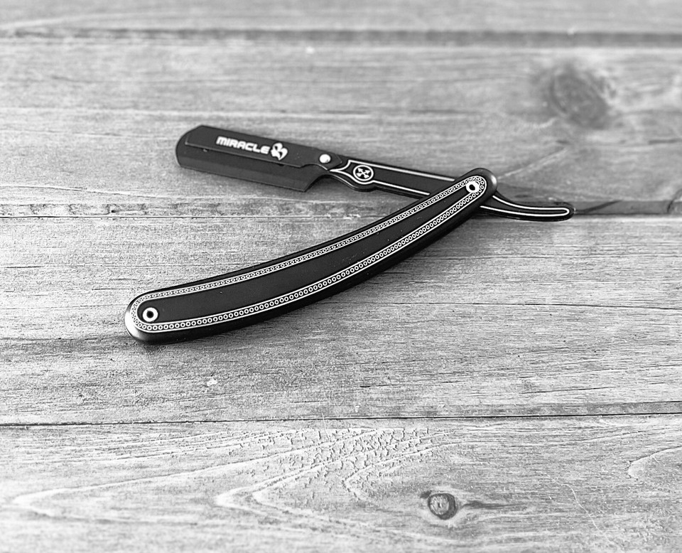 Wood Handle Barber Straight Razors, Disposable Blades Straight Edge ...