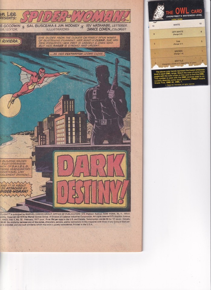 MARVEL SPOTLIGHT 32 VF MARVEL COMICS BOOK 1ST SPIDER-WOMAN ROMITA ...