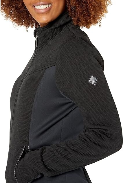 Spyder Active Sport Encore Full Zip Fleece Jacket Woman's Medium Black ...