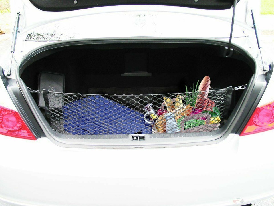 Zone Tech Vehicle Trunk Mesh Cargo Net Storage Organizer Bag 3 Mounting ...