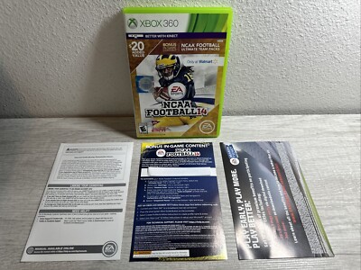 NCAA Football 14 Xbox 360 Walmart Gold Variant *Case & Inserts Only* NO ...