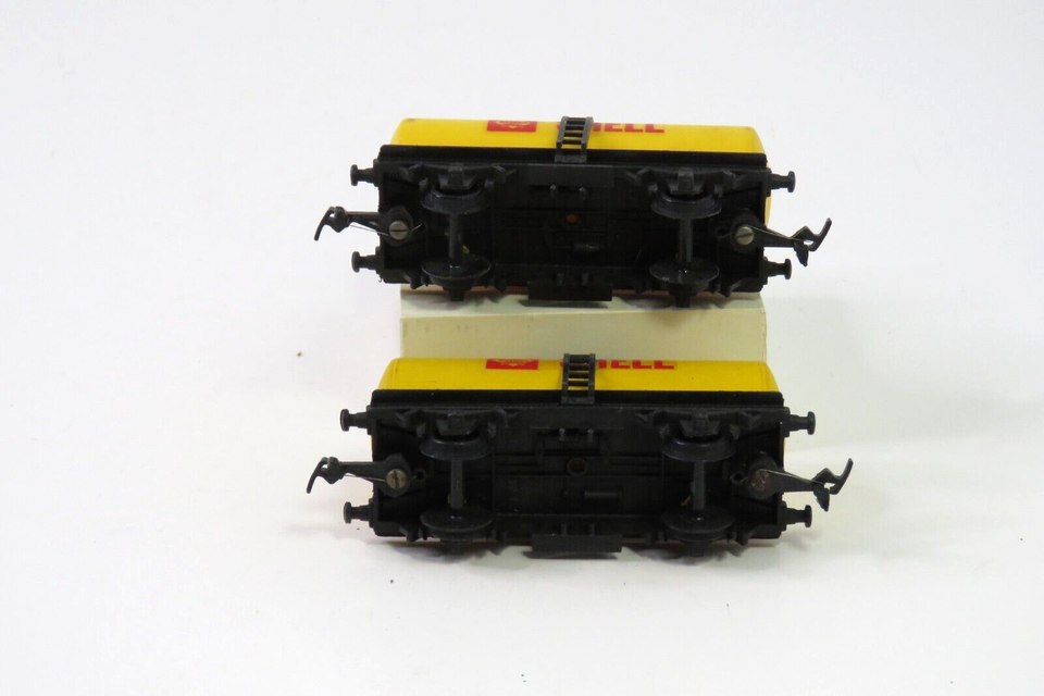 2 PCS LIMA SHELL YELLOW TANK CAR 2702 HO SCALE MADE ITALY L-396 | eBay