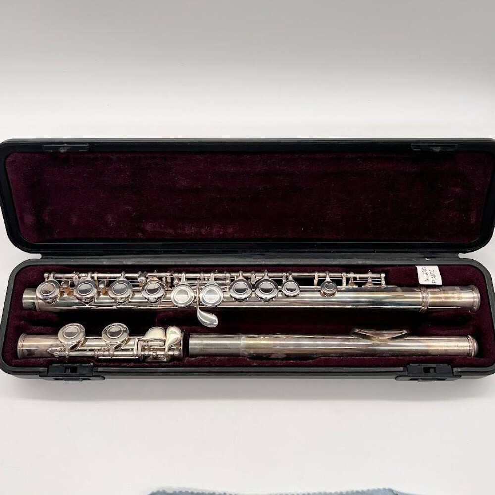 Yamaha YFL-221 Flute Nickel Silver Plated with Case Used 86792865485 | eBay