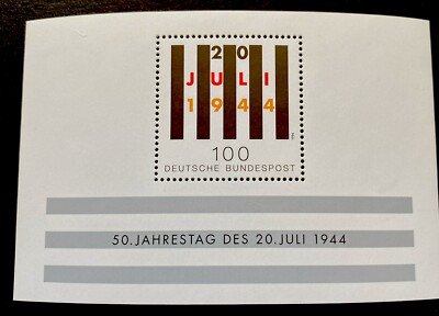 Germany 1994 #1836 Attempt to Assassinate Hitler 50th Anniv. Souvenir ...