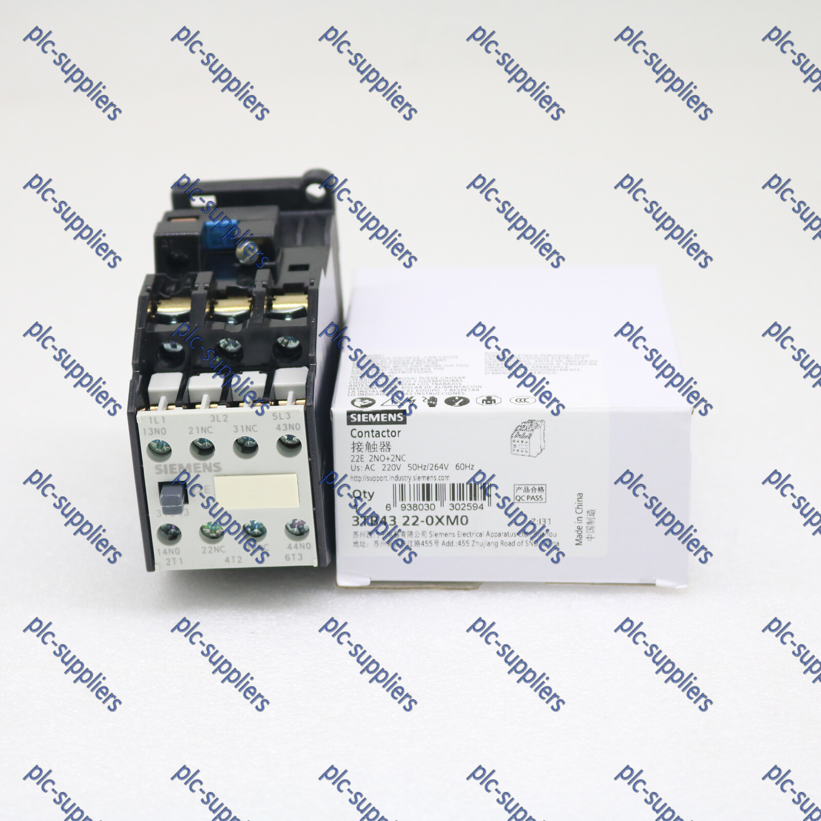 NEW SIEMENS 1PC Contactor 3TB4322-0XM0 3TB43 22-0XM0 220VAC Free SHIP ...