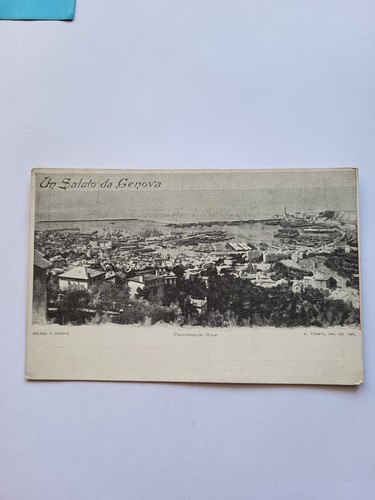 Vintage Old Postcard Italy Genova Panorama 1900's Cartolina Postale | eBay