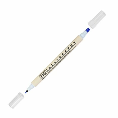 MS3400-302 Zig Memory System Double Ended Calligraphy Pen Powder Blue ...