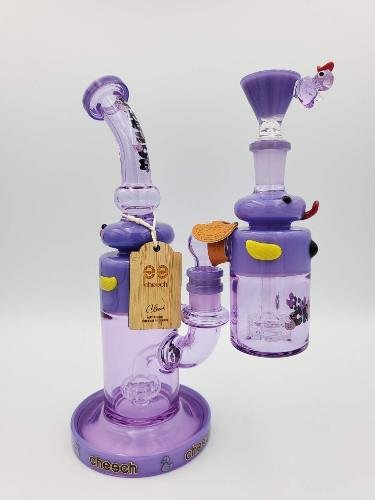 Cheech Glass 10" Purple Ducky Glass Water Pipe Bong Rig W/ Ash Catcher ...