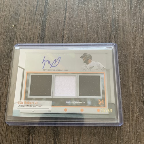 2024 Topps Museum Luis Robert Triple Jersey Relic Auto 15/50 -SWTRA-LR ...