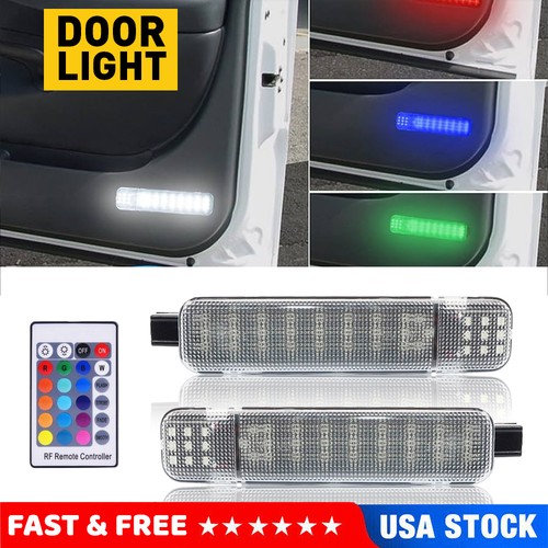 2PCS RGB LED Interior Door Panel Courtesy Lights LED Lamp For Chevy ...
