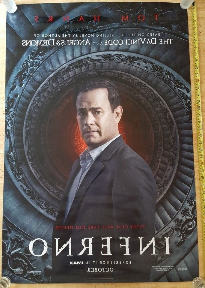 TOM HANKS "INFERNO" ORIGINAL Double Sided AUTHENTIC Movie Poster 27x40 ...