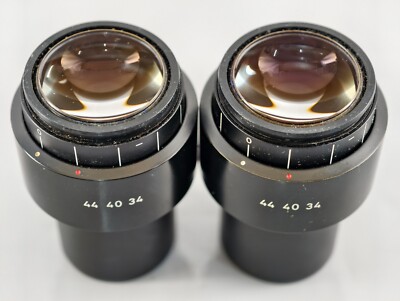 Zeiss Microscope Pair Focusing Eyepieces PL 10x 25 Ultra Wide Field | eBay
