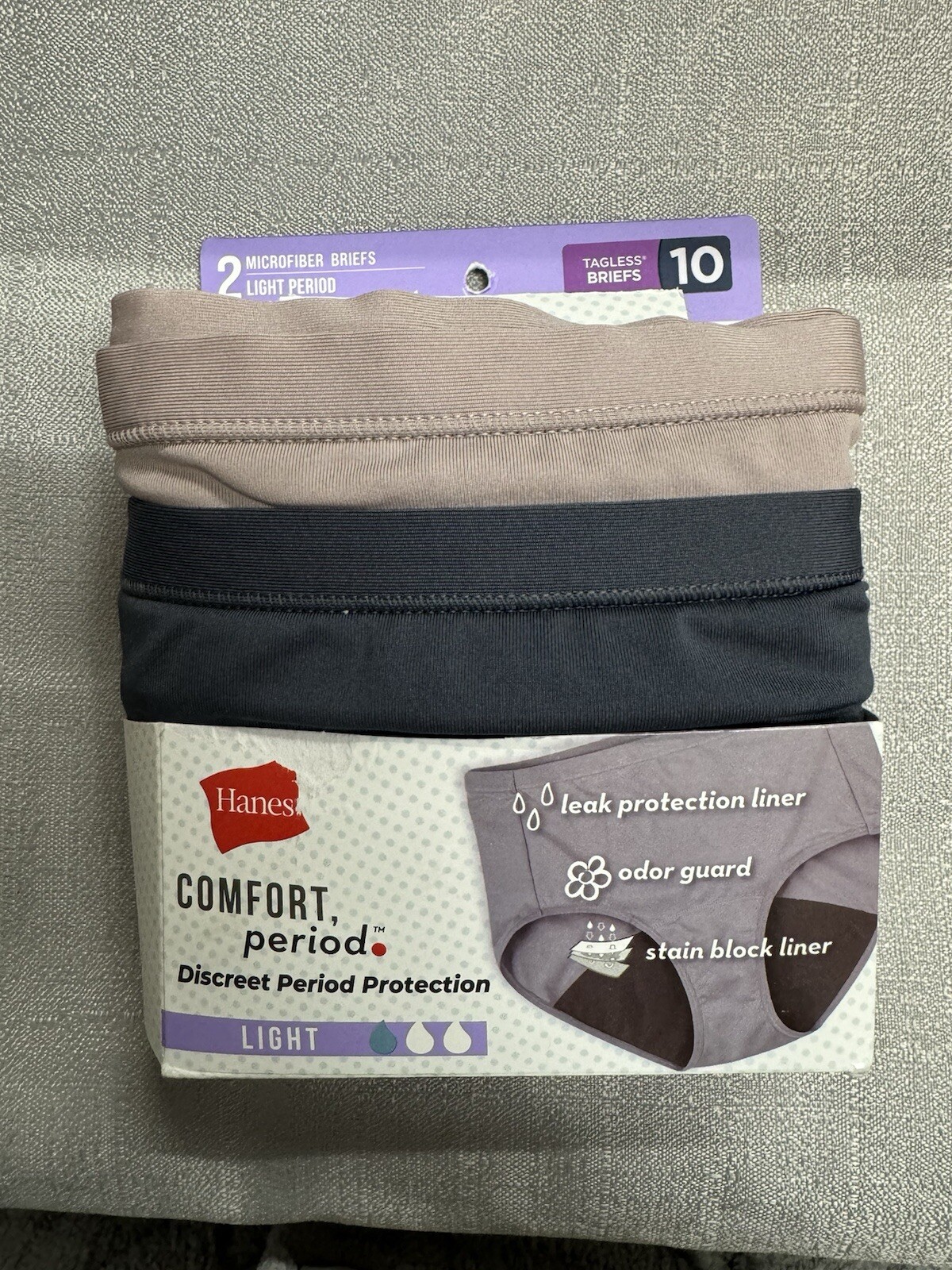 Hanes Comfort Period Size 10, 2 Pack New in Package | eBay