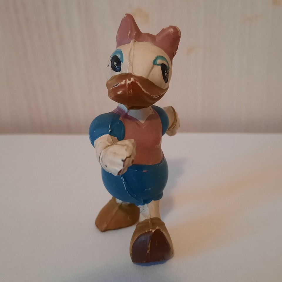 Vintage rubber toy doll Miniature DAISY DUCK Biserka Walt Disney ...