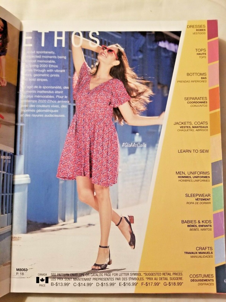 McCall's Spring 2020 (Printemps) Counter Pattern Book | eBay