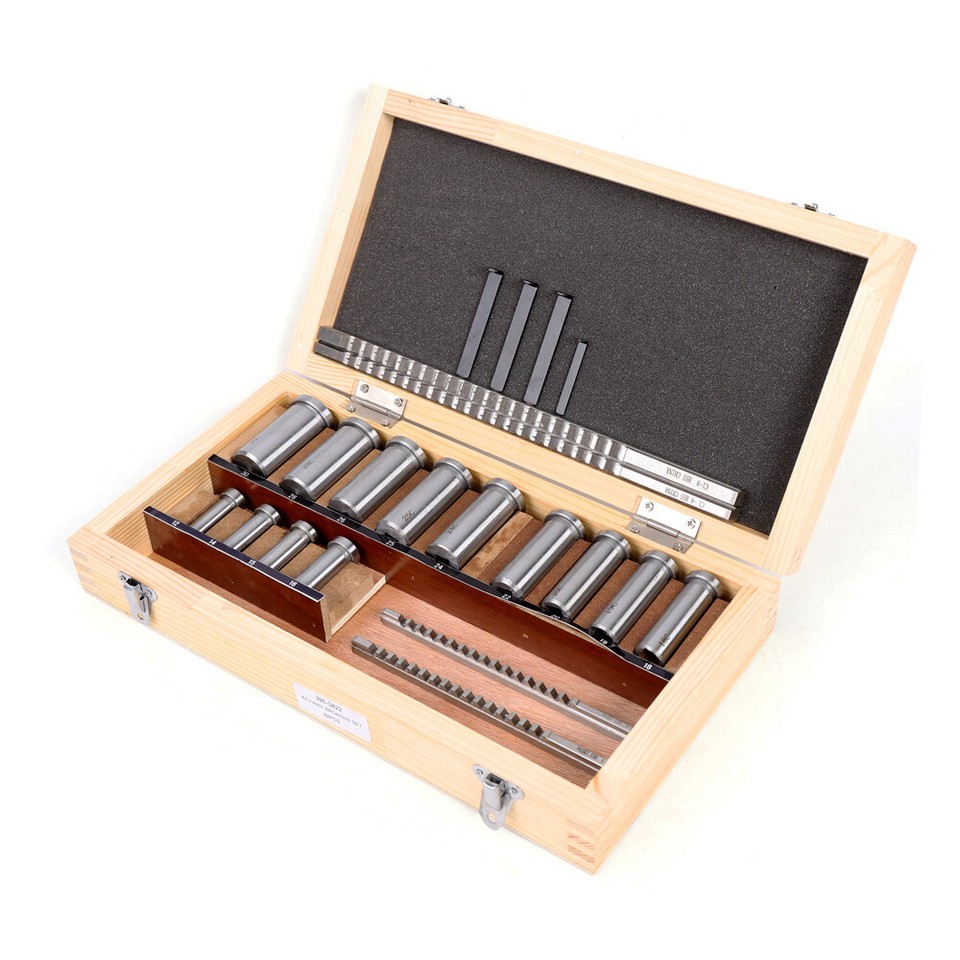 22pcs HSS Keyway Broach Kit Metric Size Metal Working Industrial Tools ...