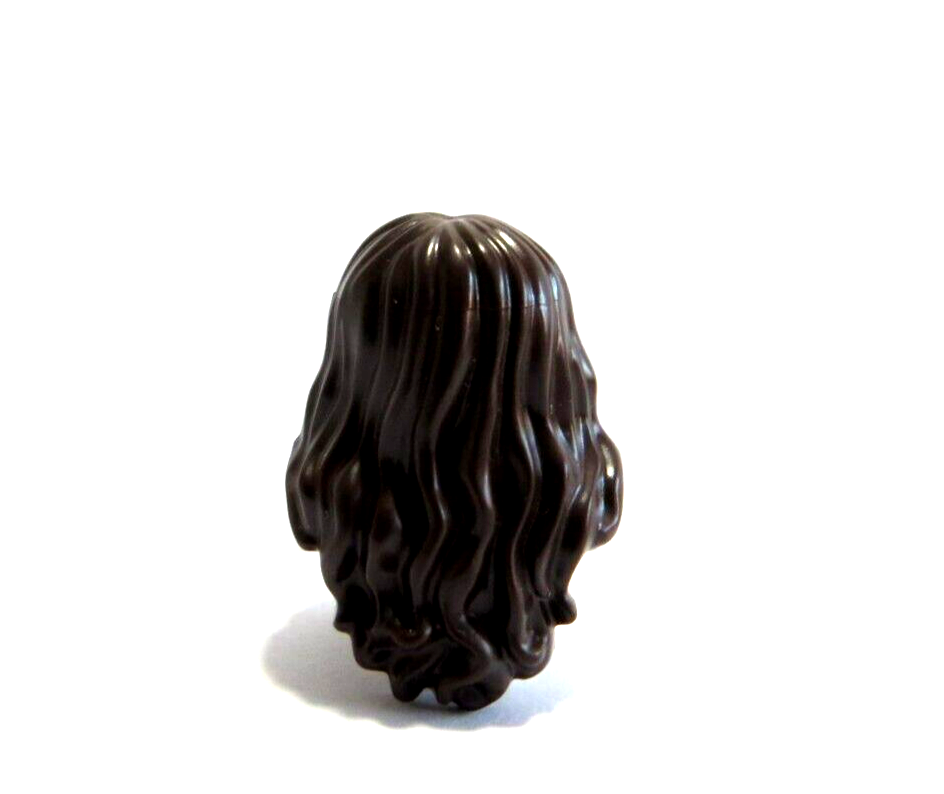Lego Hair Wig For Female Girl Minifigure Long Dark Brown Over The ...