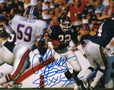 LEE ROUSON NEW YORK GIANTS SB XXV CHAMPS ACTION SIGNED 8x10 | eBay