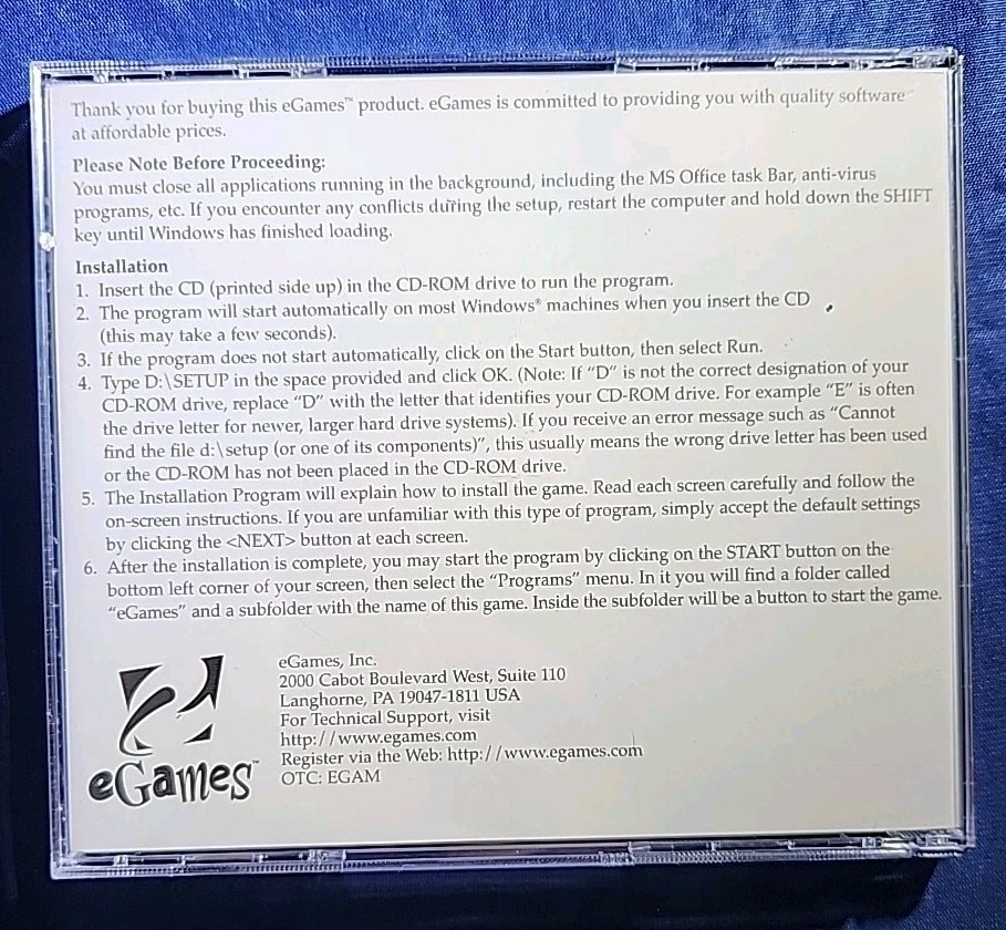 GALAXY OF GAMES GOLD EDITION ( CD-ROM, 2001 ) eGAMES | eBay