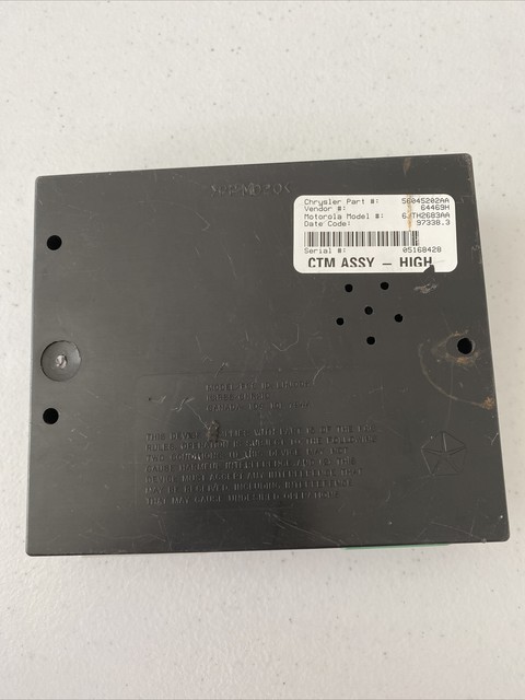 01 - 03 Dodge Caravan Chrysler Body Control Module OEM 04869000aj a for ...