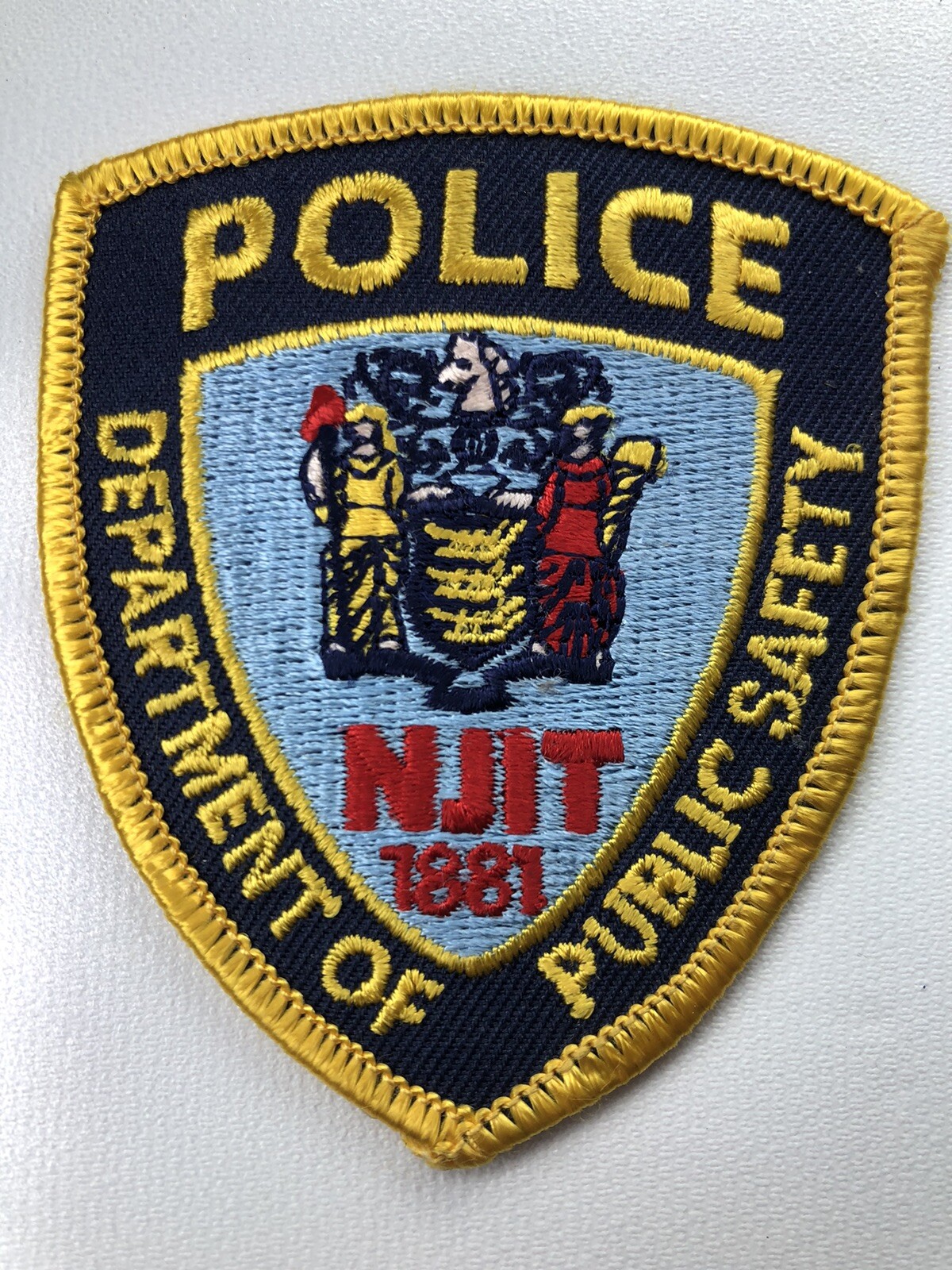 New Jersey Institute of Technology NJIT Police Hat Patch ~ 3” Tall ...