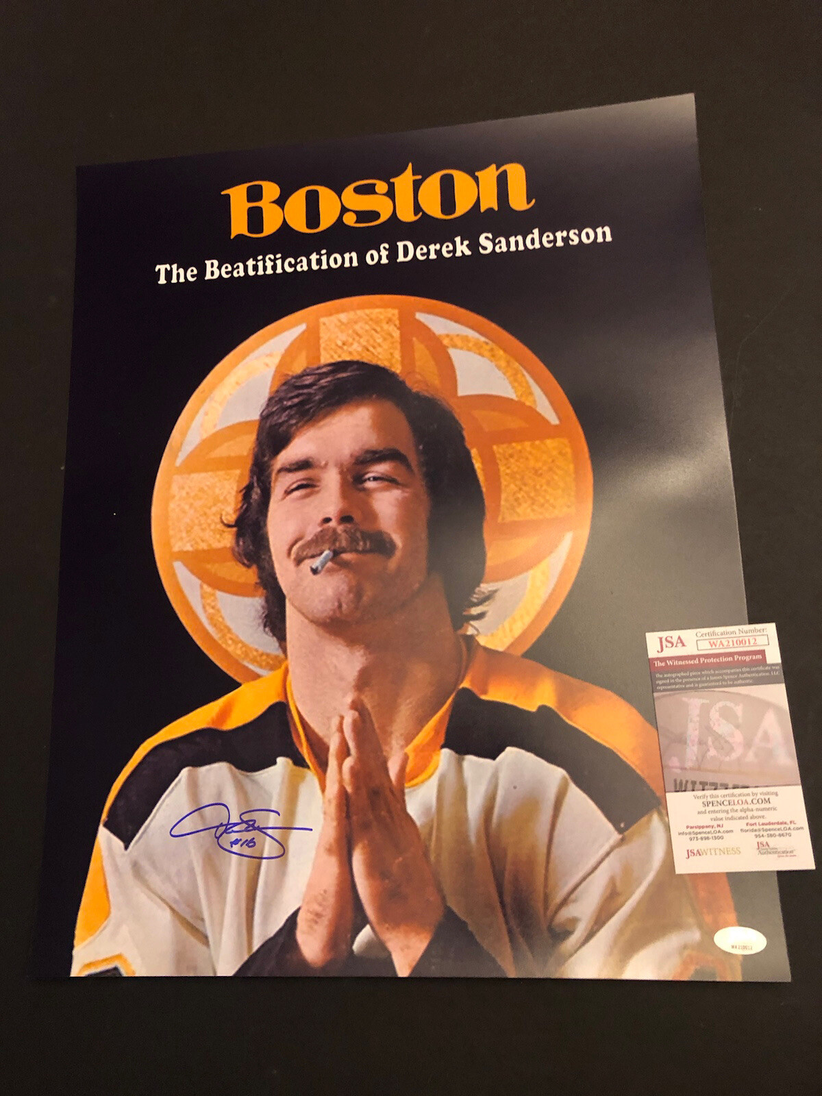 Derek Sanderson Autographed Memorabilia | Signed Photo, Jersey ...