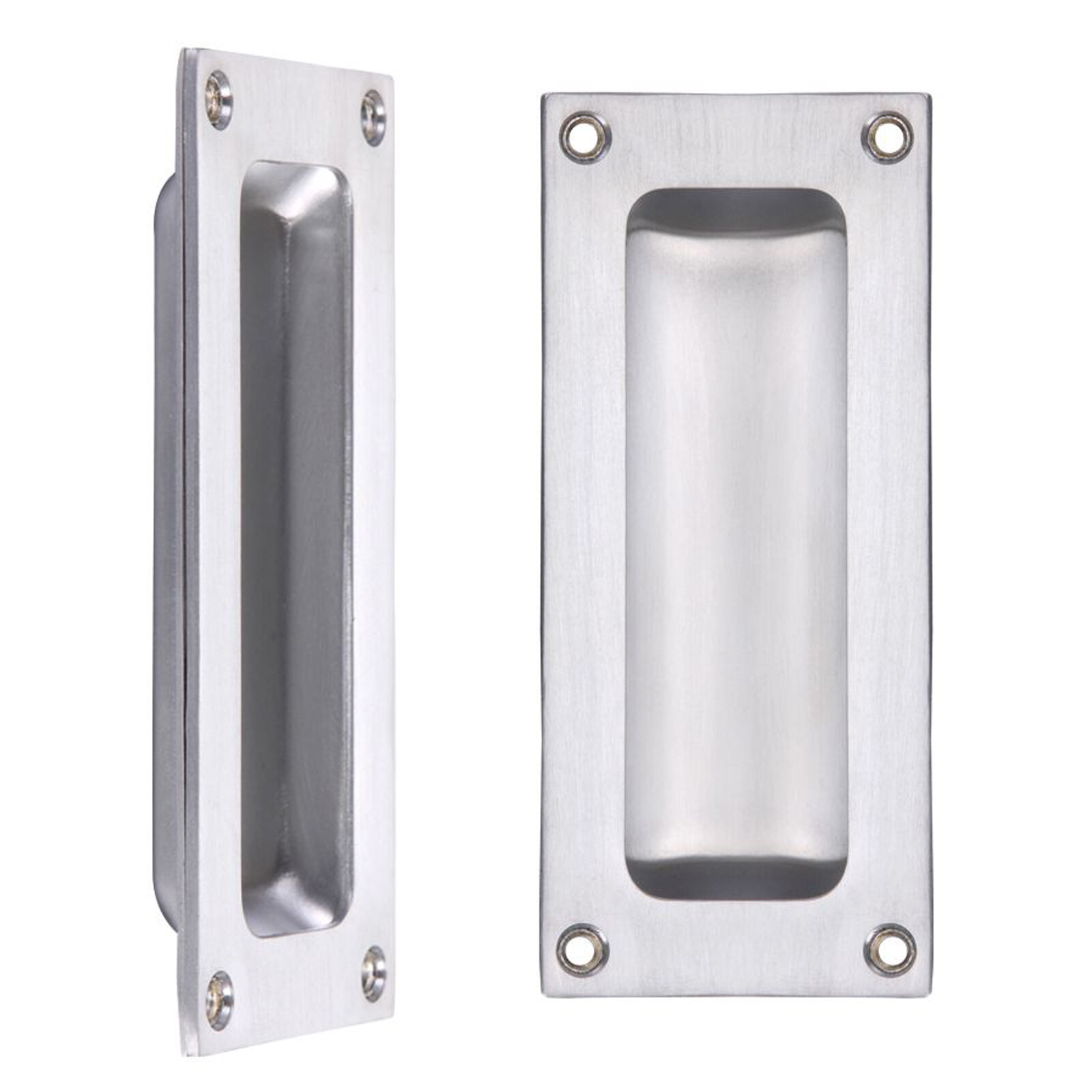 Inset Sliding Door Handle Rectangular Recessed Flush Door Handles For ...