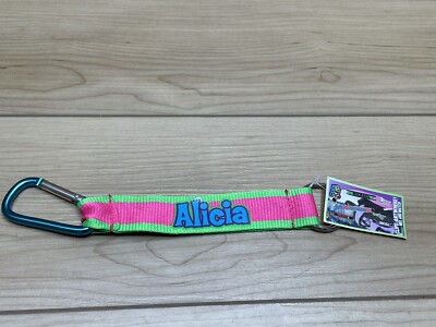Alicia Key Clip Keychain New With Tags Green & Pink 8” O-b3 | eBay
