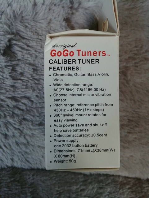 Caliber Gogo Tuners Tuner Chromatic Bass Guitar Multi-instrument for ...